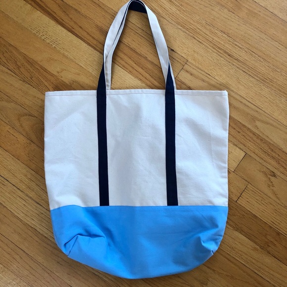 Bags | Cursive J Canvas Tote Bag | Poshmark